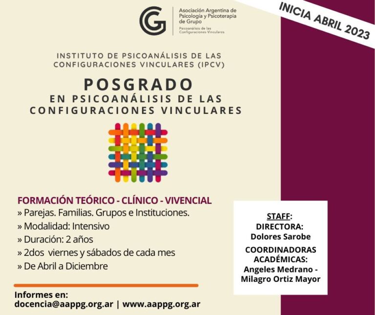 Instituto de Psicoanálisis de las Configuraciones Vinculares (IPCV) – AAPPG